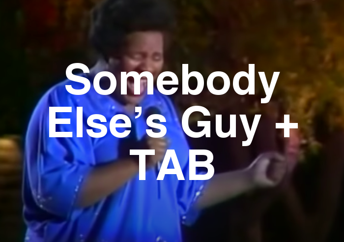 Somebody Else's Guy (Jocelyn Brown) Guitar Lesson with TAB - SpyTunes ...