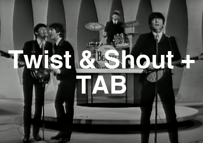 Twist & Shout (The Beatles) Guitar Lesson with TAB - SpyTunes Lessons