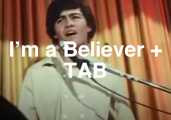 I'm a Believer (The Monkees) Guitar Lesson with TAB - SpyTunes Lessons